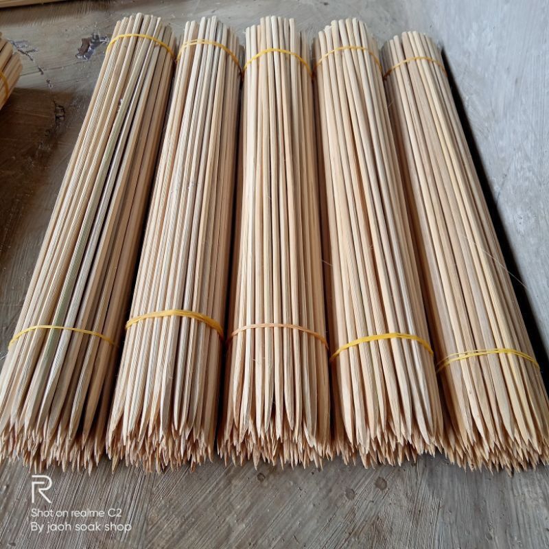 tusuk bambu/tusuk sate/bucket 40 cm isi 100 | Lazada Indonesia