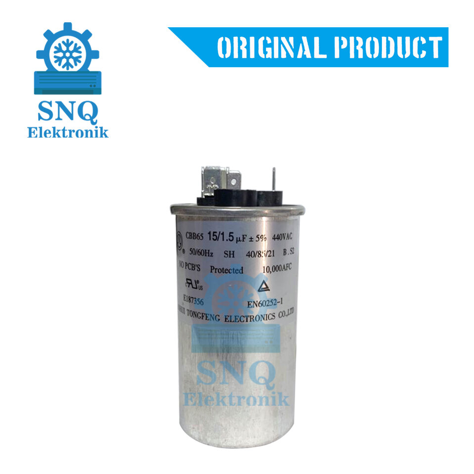 Kapasitor AC Panasonic 1/2 PK Original 15/1,5 uf / Capasitor AC 0,5 PK ...