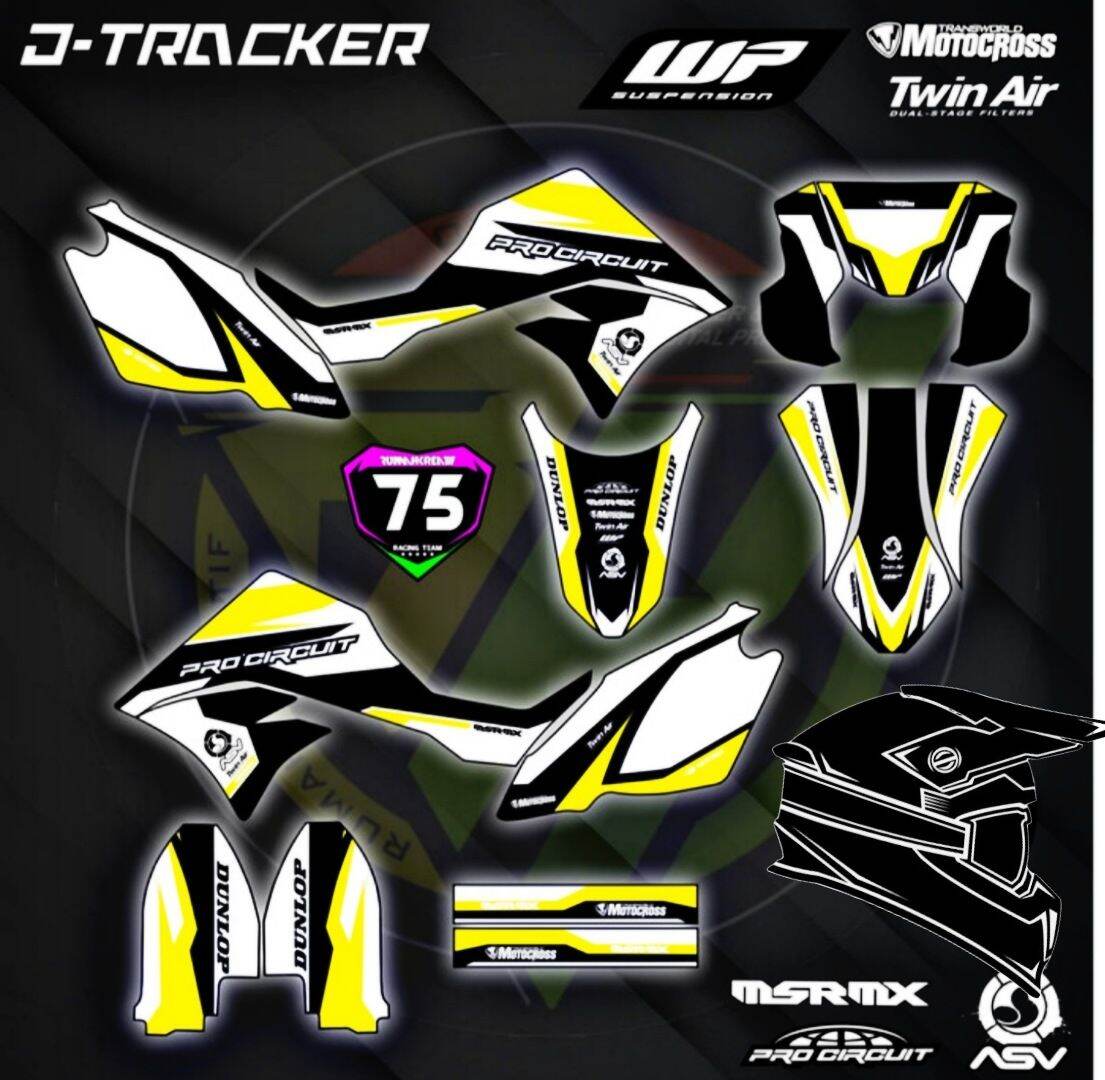 Decal Sticker Striping Variasi Fullbody KLX DTRACKER 150 2016-2022 ...