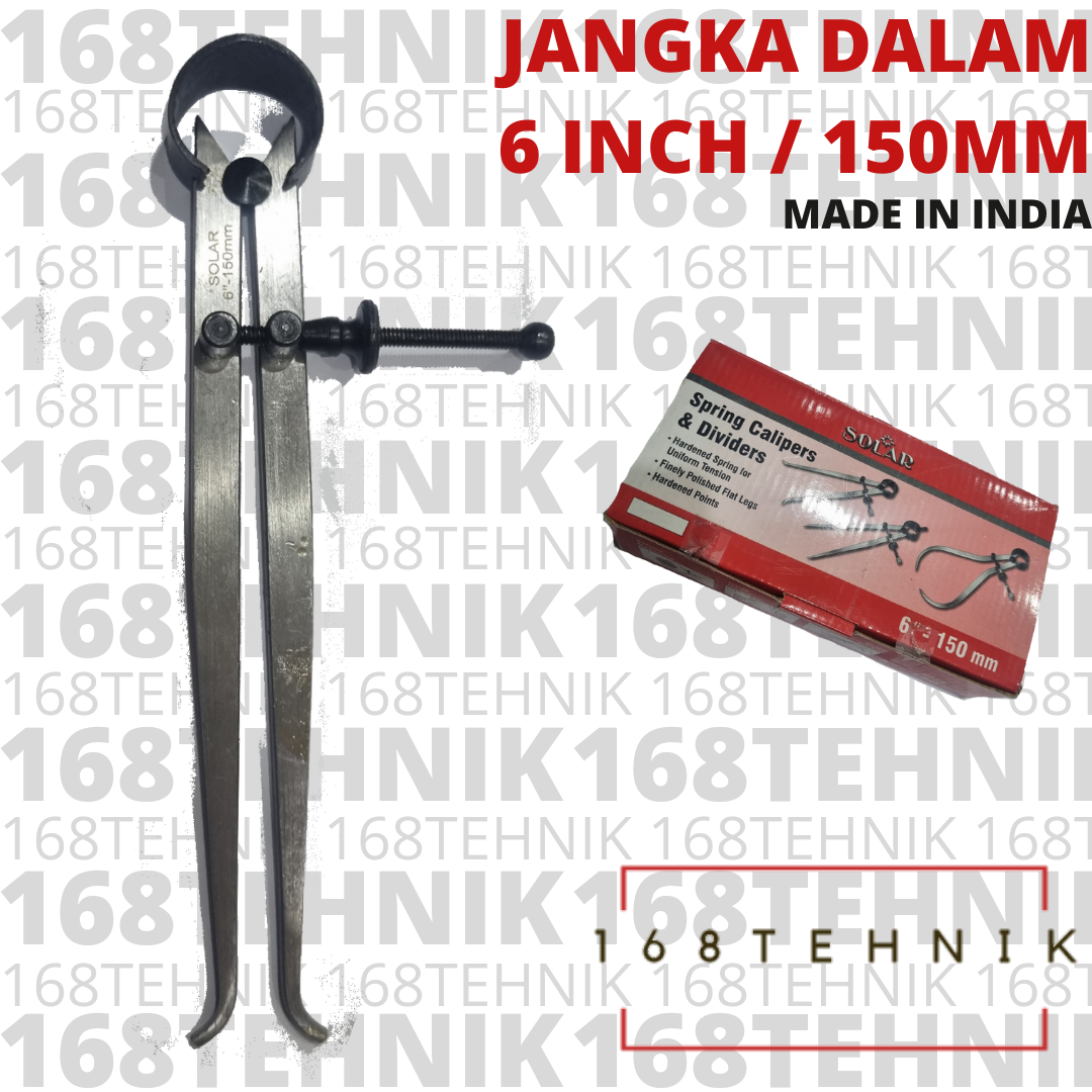 Jangka Dalam / Jangka Dalam 6 inch / Jangka Dalam 150mm / Inside Caliper 6" / Spring Caliper ...