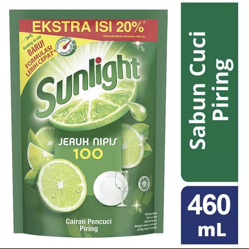 Sunlight Sabun Cuci Piring Jeruk Nipis Refill 460 ml | Lazada Indonesia