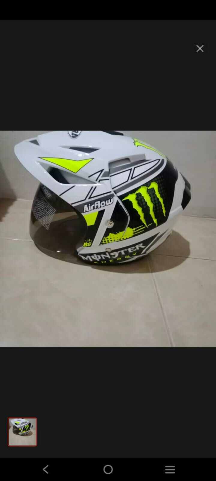 HELM TAKIRA MONSTER WHITE/IJO STABILO | Lazada Indonesia