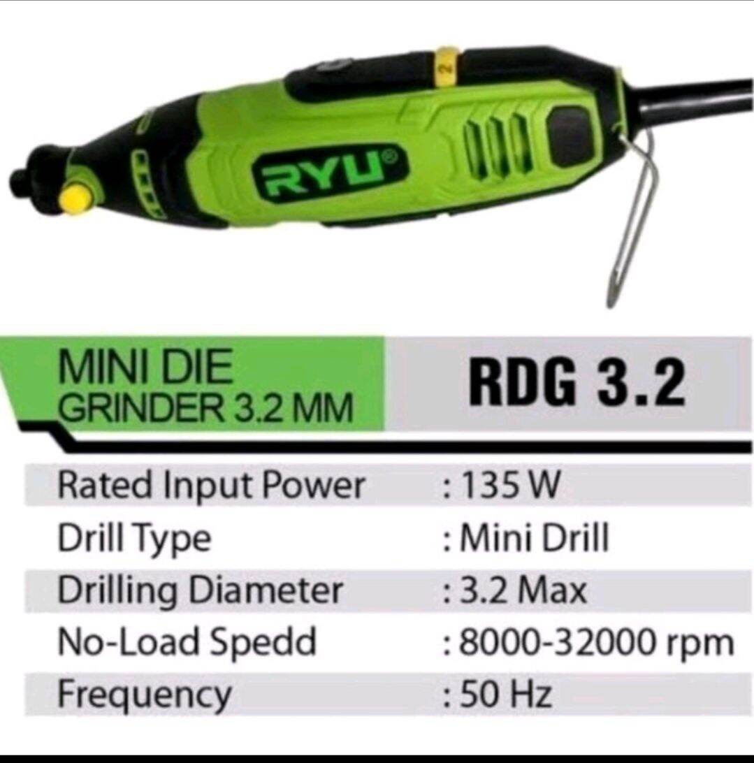 Mesin Gerinda Mini Die Grinder - Tuner Set - RDG 3.2 RYU | Lazada Indonesia