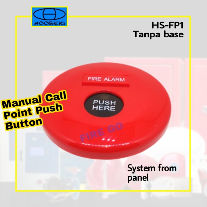 Manual call point push button HOSEKI fire alarm tombol tekan manual ...