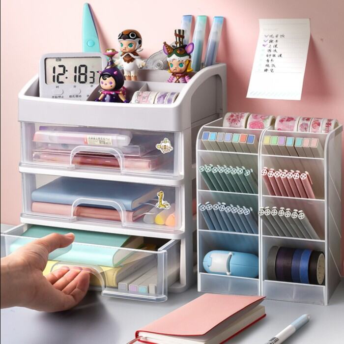 Rak Buku Laci Atas Meja Kantor Belajar Kertas File Dokumen Document ...