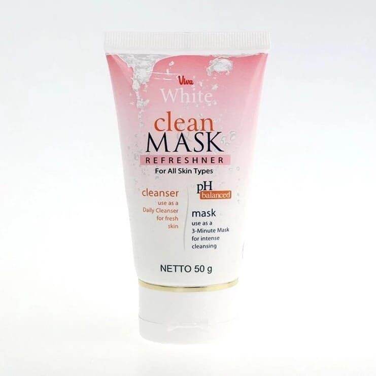 Viva White Clean Mask Refreshner Face Cleanser / All Skin Types / Dry ...
