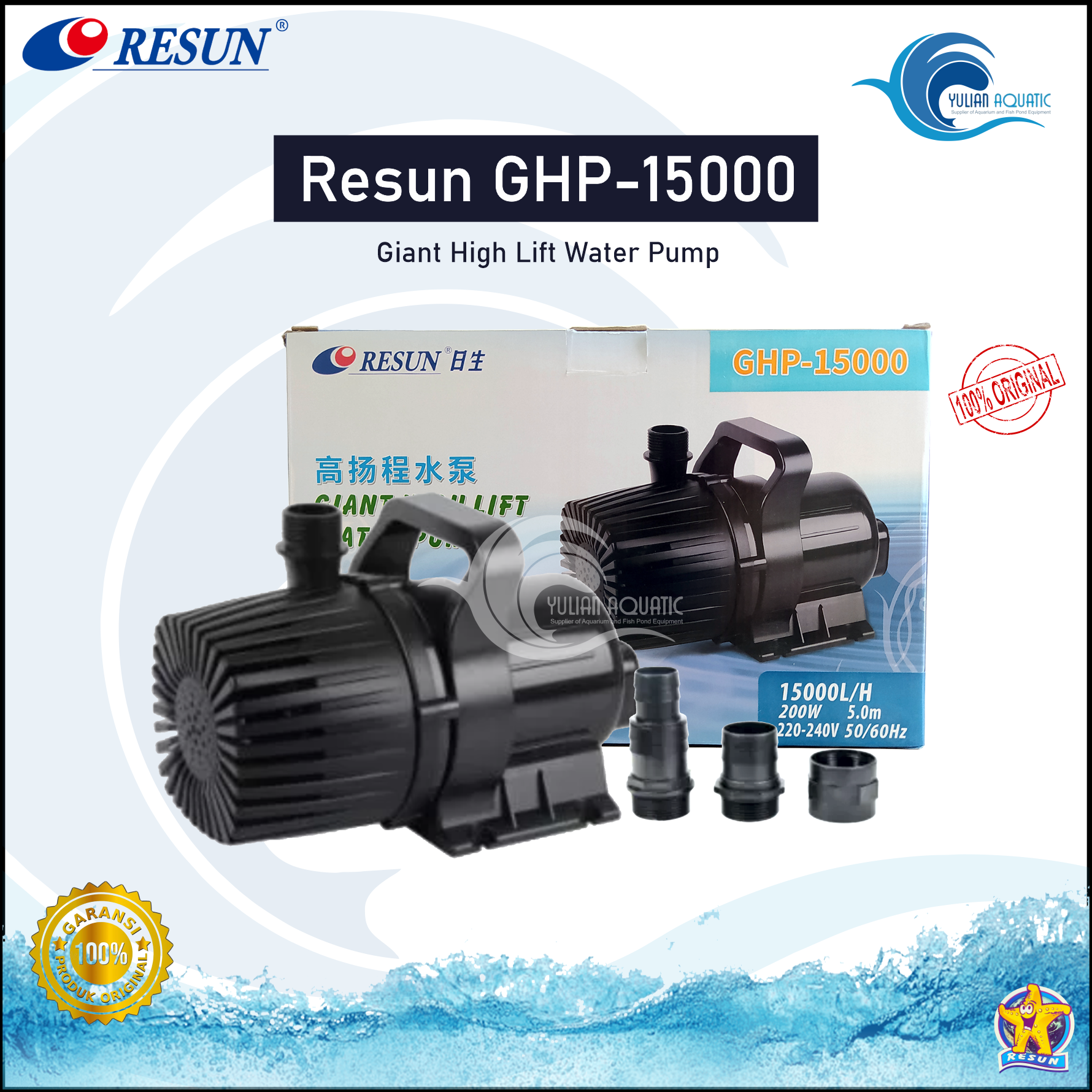 Pompa Celup Resun GHP 15000 Giant High Lift Water Pump | Lazada Indonesia