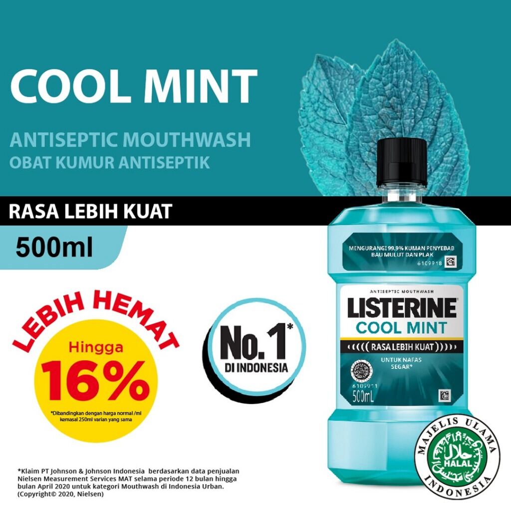 LISTERIN OBAT KUMUR ANTISEPTIC MOUTHWASH 500ML | Lazada Indonesia