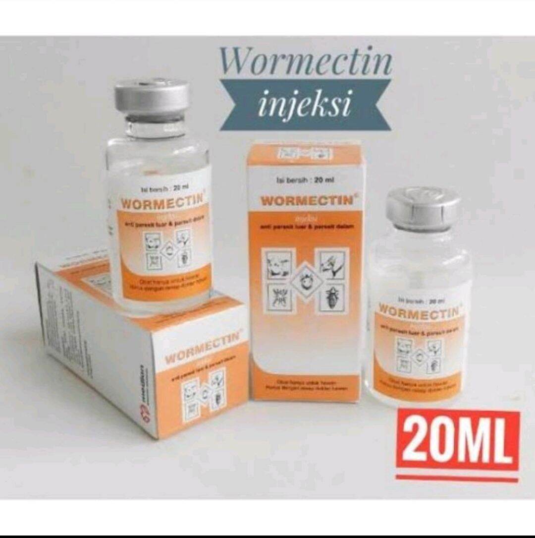 WORMECTIN 20 ML OBAT KURAP KUTU SCABIES KAMBING DOMBA SAPI BABI KELINCI ...