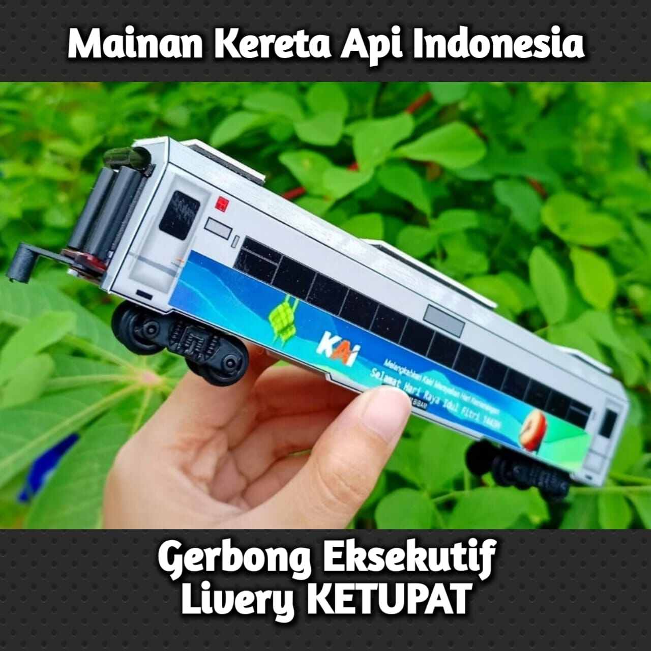 Gerbong Kereta Livery Ketupat/Mainan Kereta Api Indonesia-Bibam bibam ...