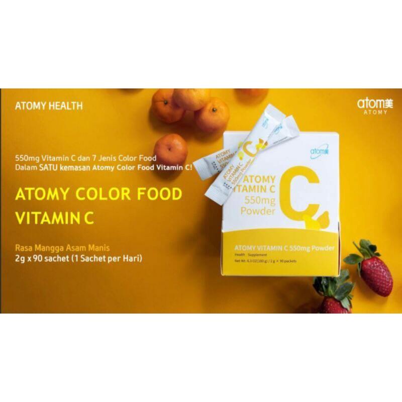 AT0MY Color Food Vitamin C isi 90 Sachet | Lazada Indonesia