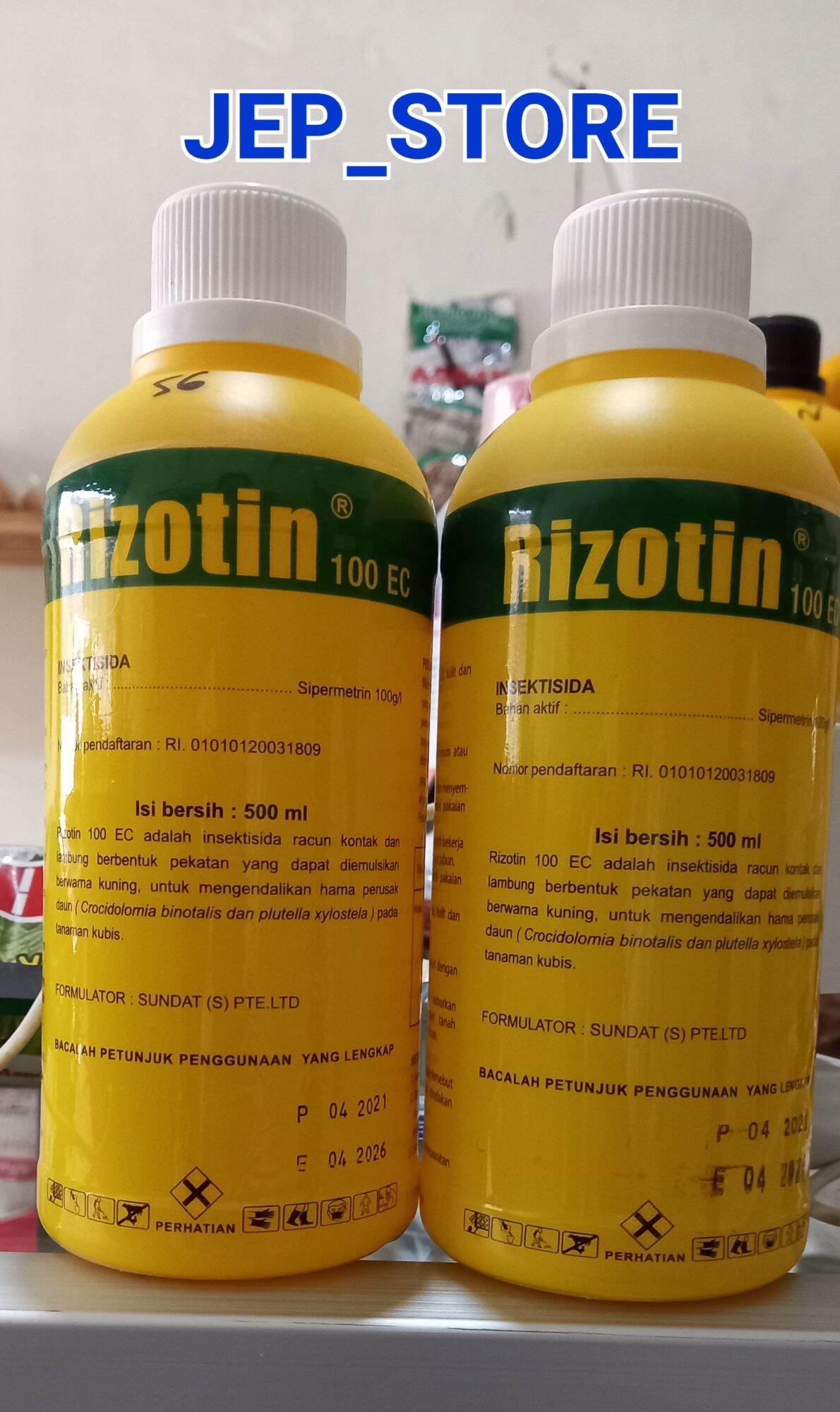 INSEKTISIDA RIZOTIN OBAT HAMA ULAT 500 ML | Lazada Indonesia