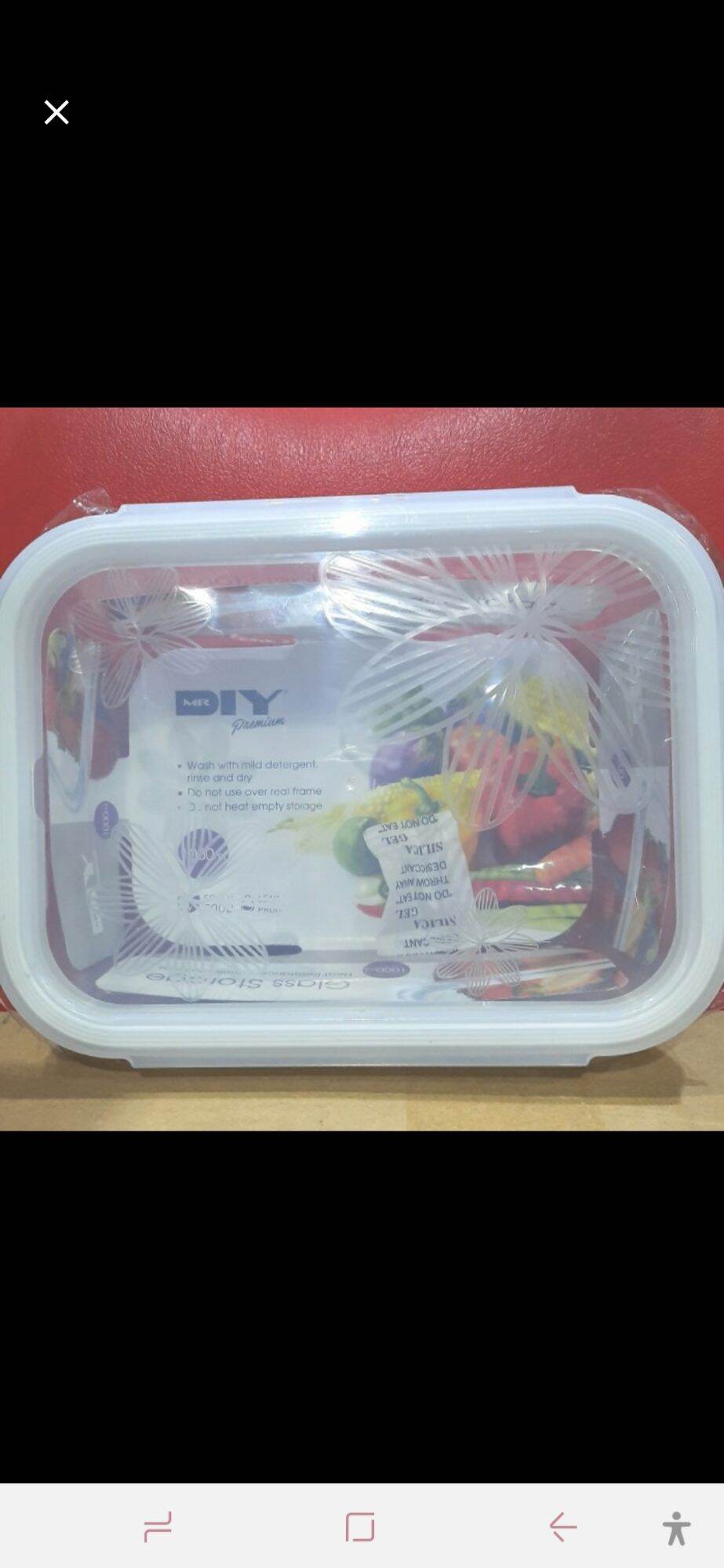 MR.DIY Glass Food Container 830ml Heat Resistance Glass Lock LunchBox ...