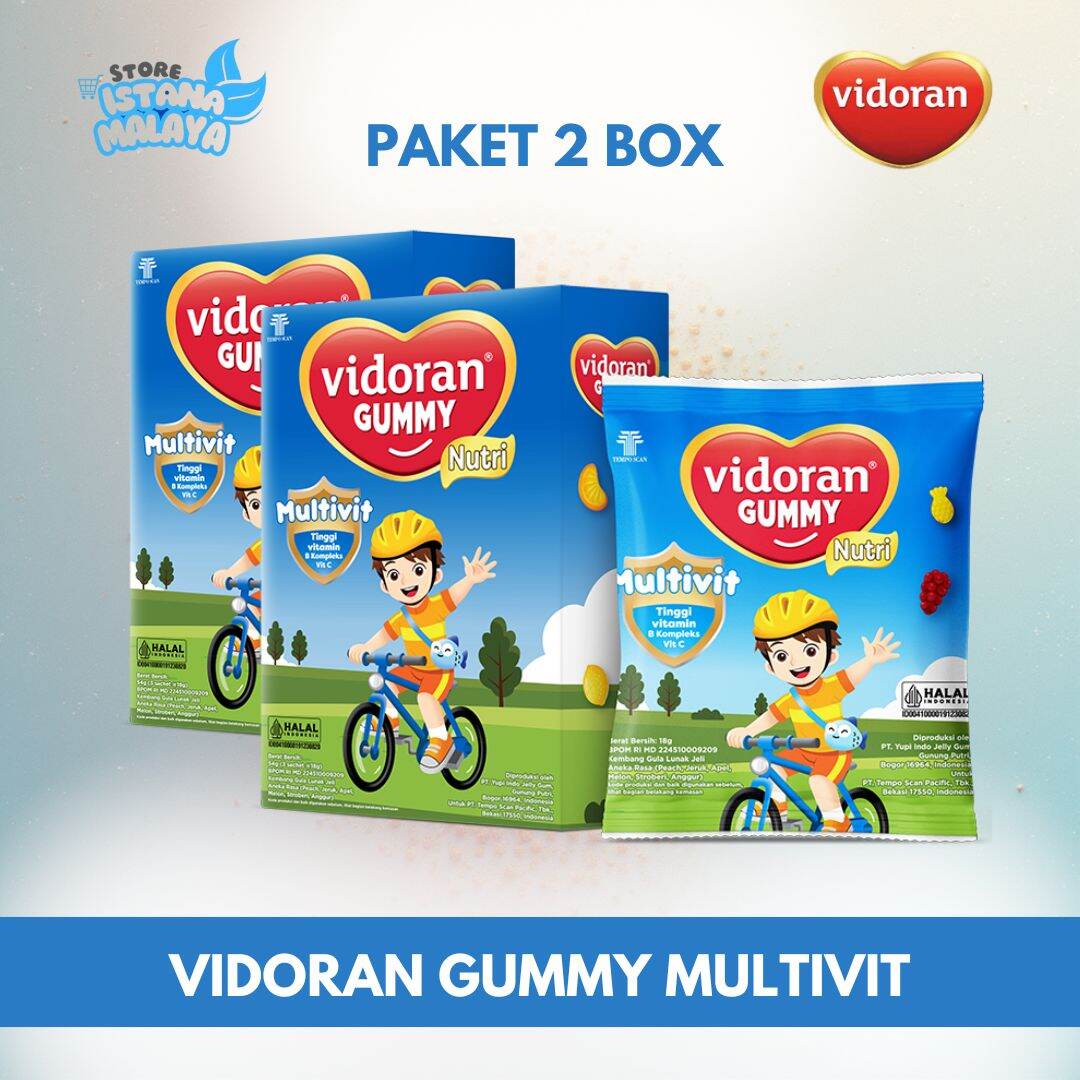 [Paket 2 Box] Vidoran Gummy Multivit Anak | Lazada Indonesia