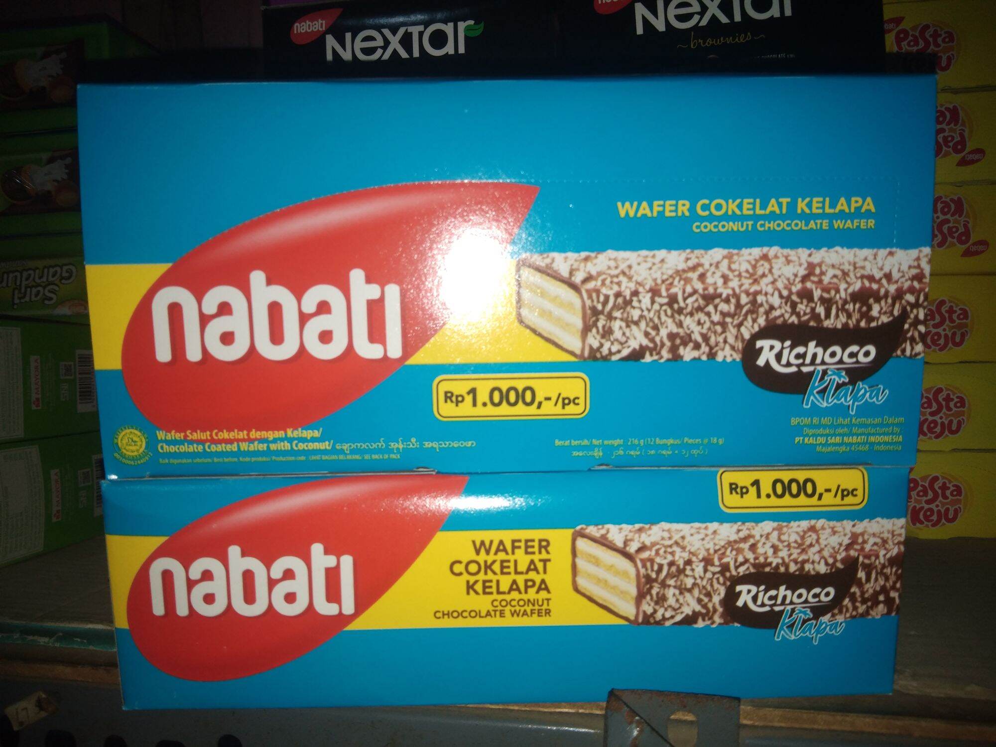 nabati coklat coated wafer 1 box isi 12 bungkus | Lazada Indonesia