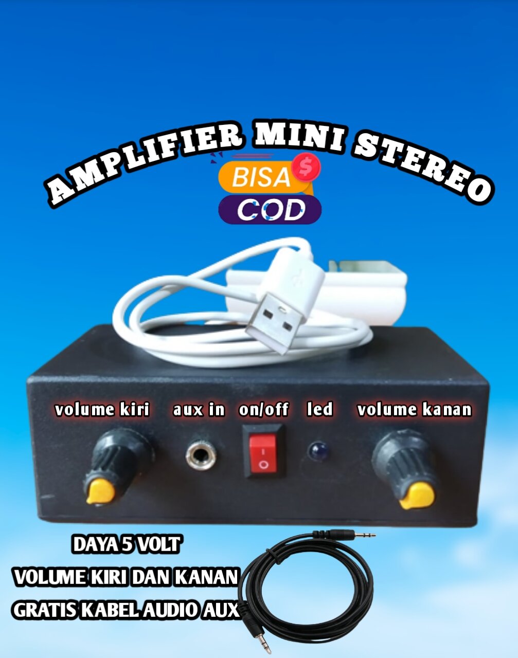 AMPLI MINI 2 CHANEL STEREO , AMPLI MINI 5 VOLT , AMPLI MINI MURAH ...