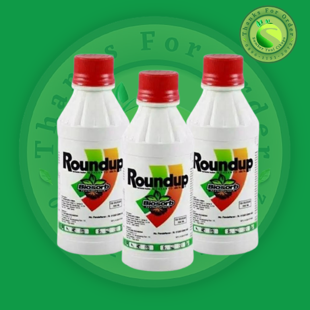 100% ORIGINAL HERBISIDA SISTEMIK ROUNDUP 486 SL ROUD UP 200 ML OBAT ...
