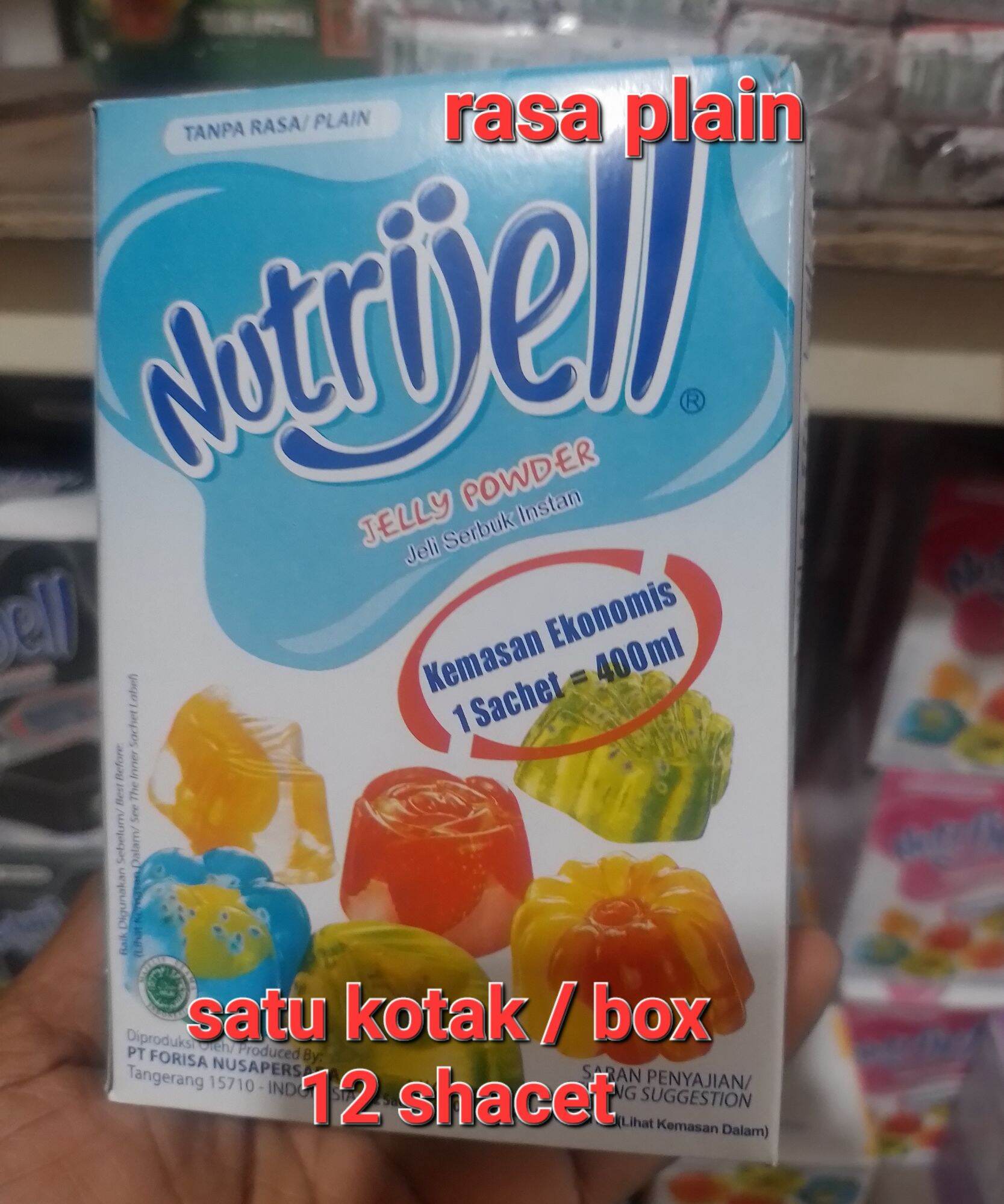 Agar nutrijell satu box ( 1 X 12 ) jelly powder / jelli serbuk instan ...