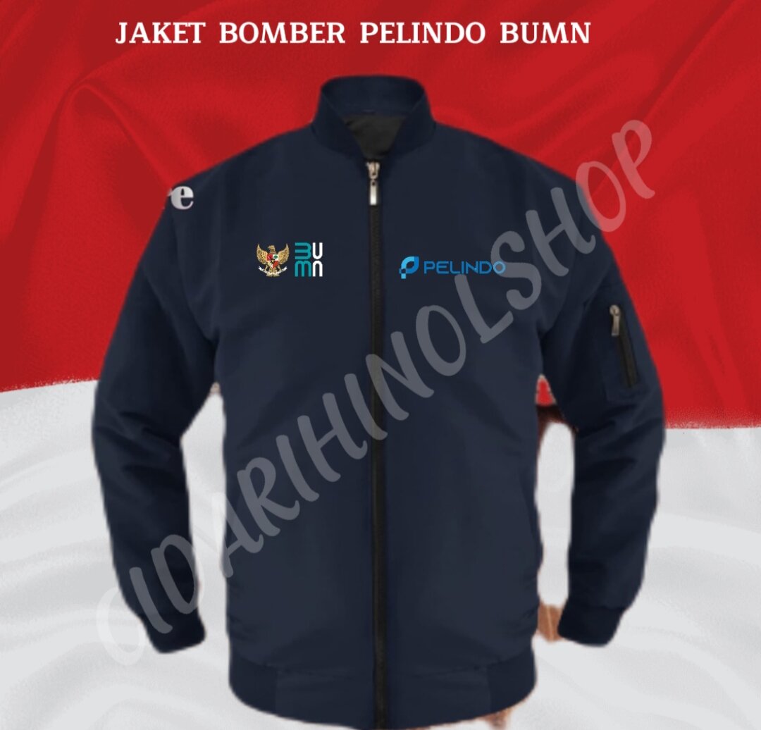 JAKET BOMBER PELINDO BUMN PUL BORDIR | Lazada Indonesia