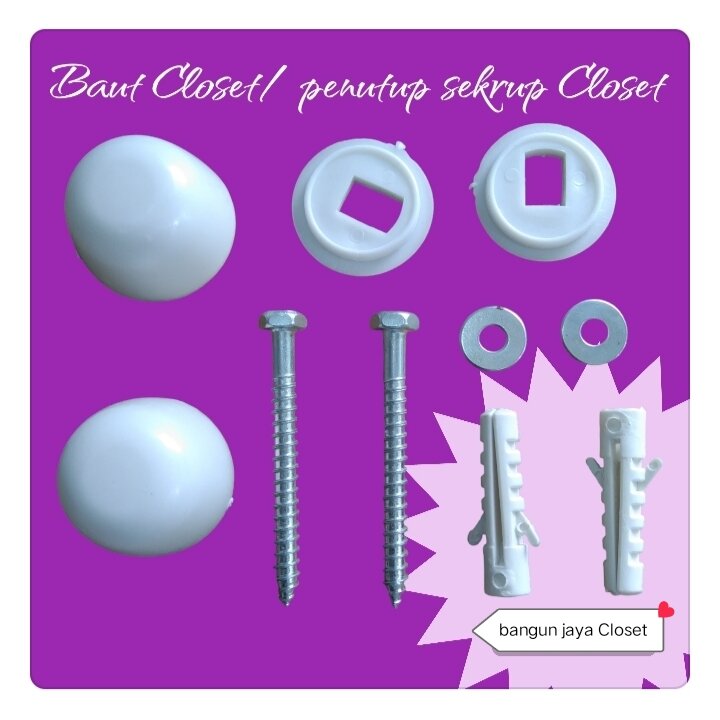 baut sekrup Closet/penutup sekrup Closet/ baut kloset toilet wc ...