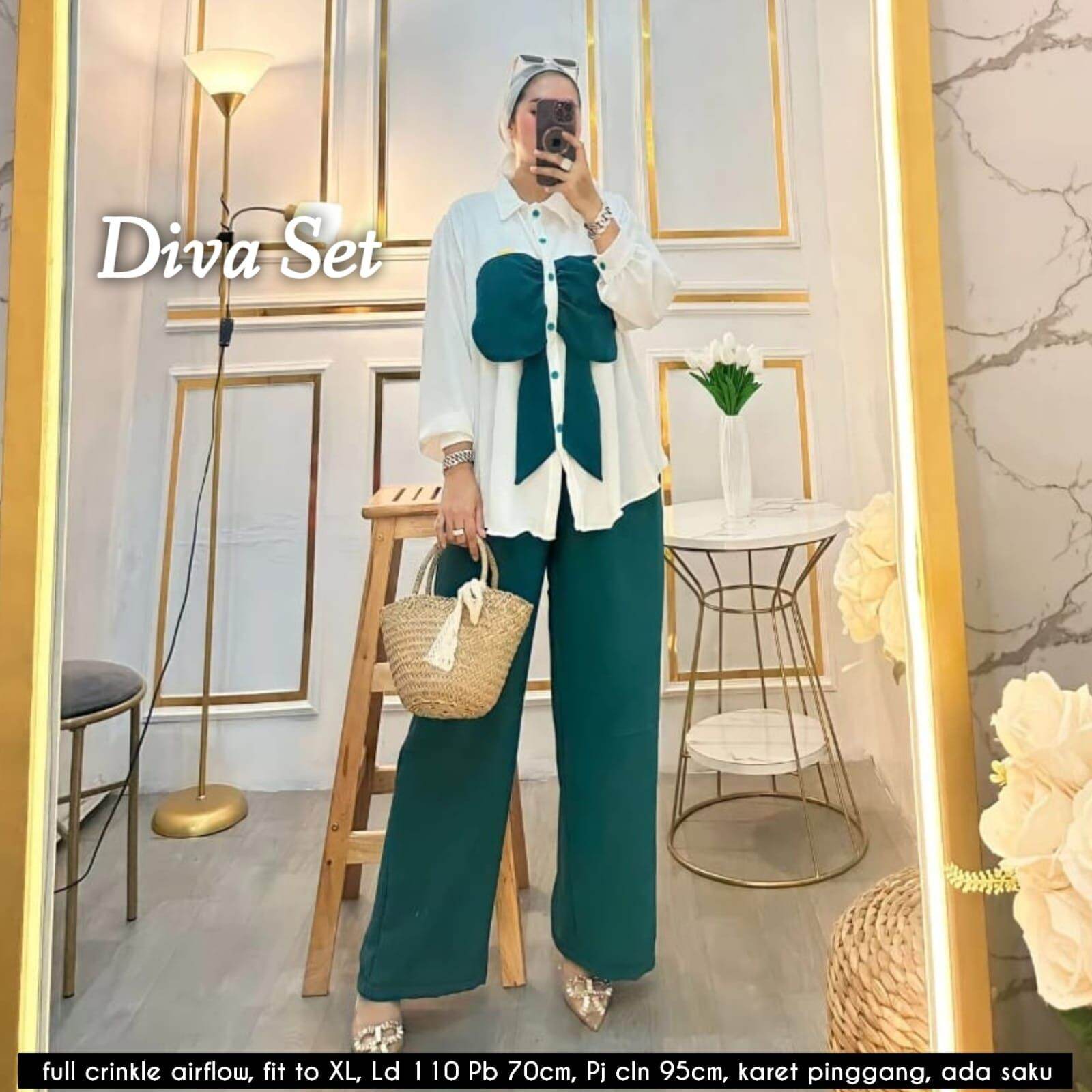DIVA SET CRINKLE MODEL PITA ONE SET MODEL TERBARU DAN KEKINIAN | Lazada ...