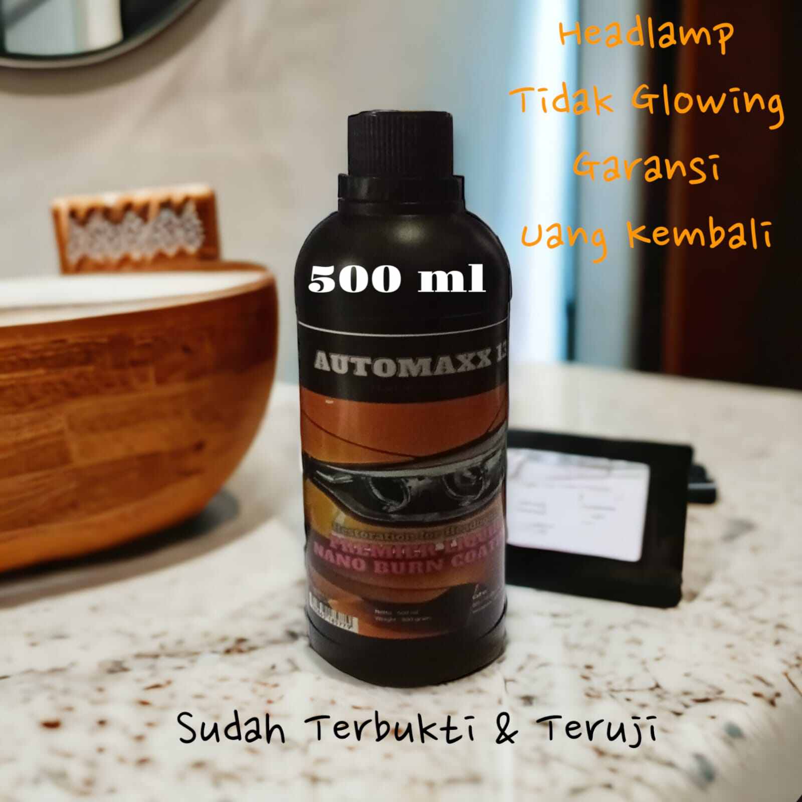 500 ml Liquid premier nano Burn Coating Headlamp-Cairan pembersih ...