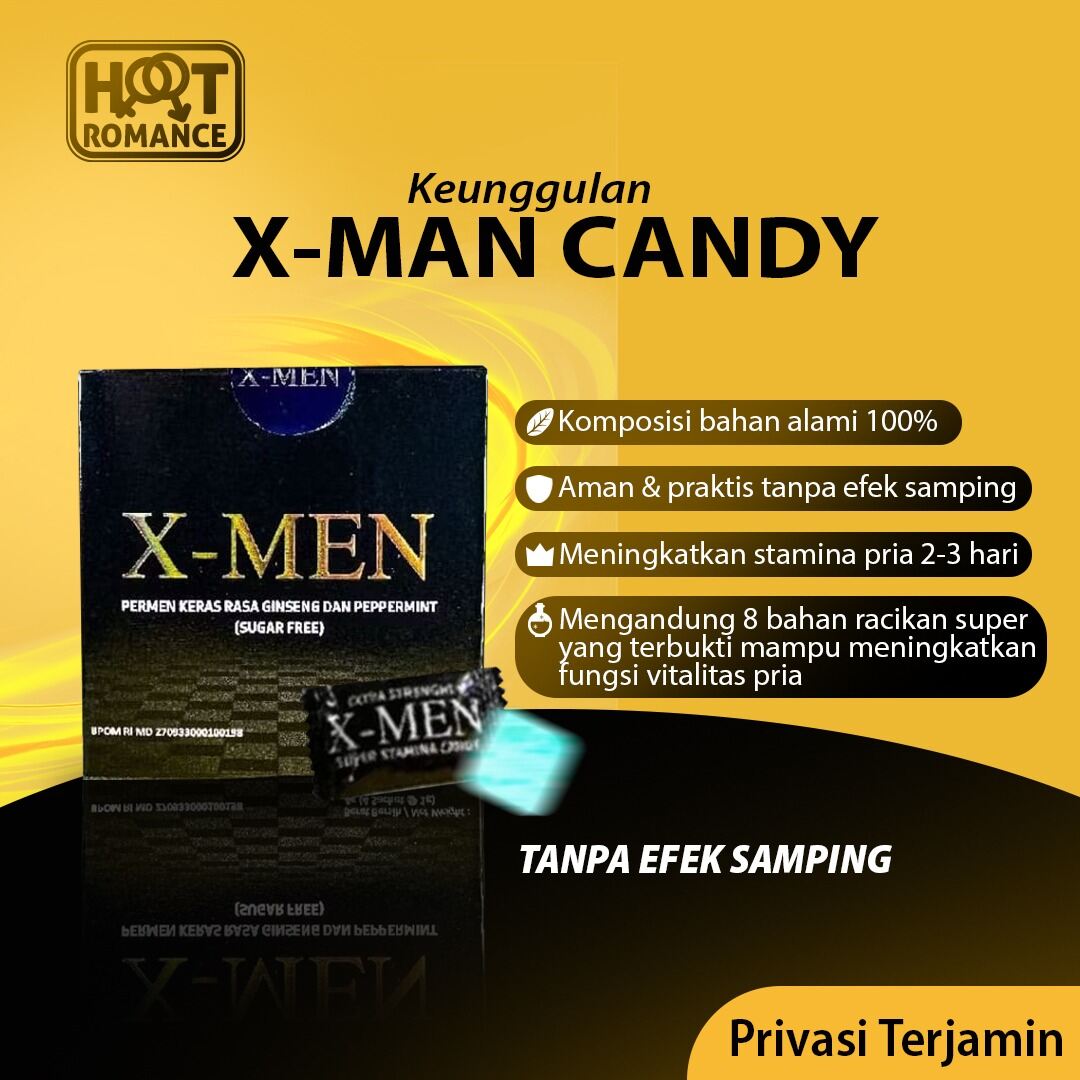 X Men Permen Ginseng 1 Box BPOM - Permen Kesehatan Pria X-Men - Permen ...