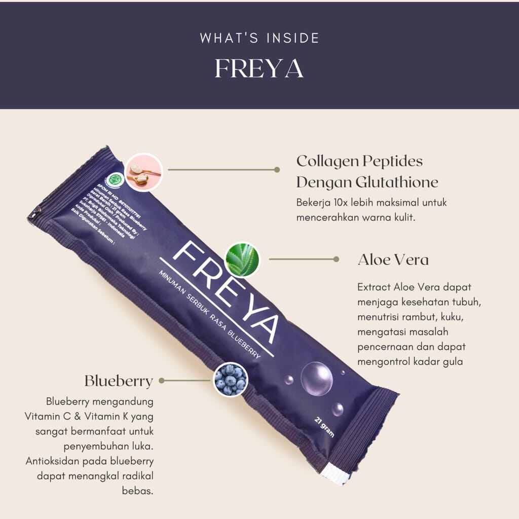 Freya Collagen drink per box Halal | Lazada Indonesia