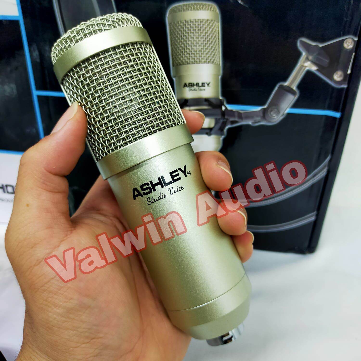 Mic Kabel Condensor Ashley Studio Voice Original Studio Recording ...
