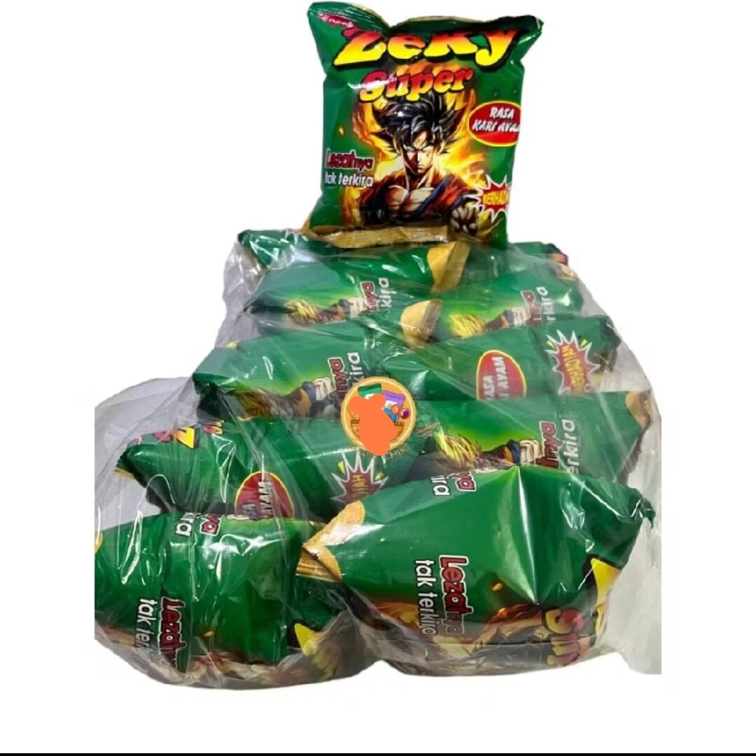 Snack Ciki ZeKy Rasa Kari ayam 1Pack isi 10PCS | Lazada Indonesia
