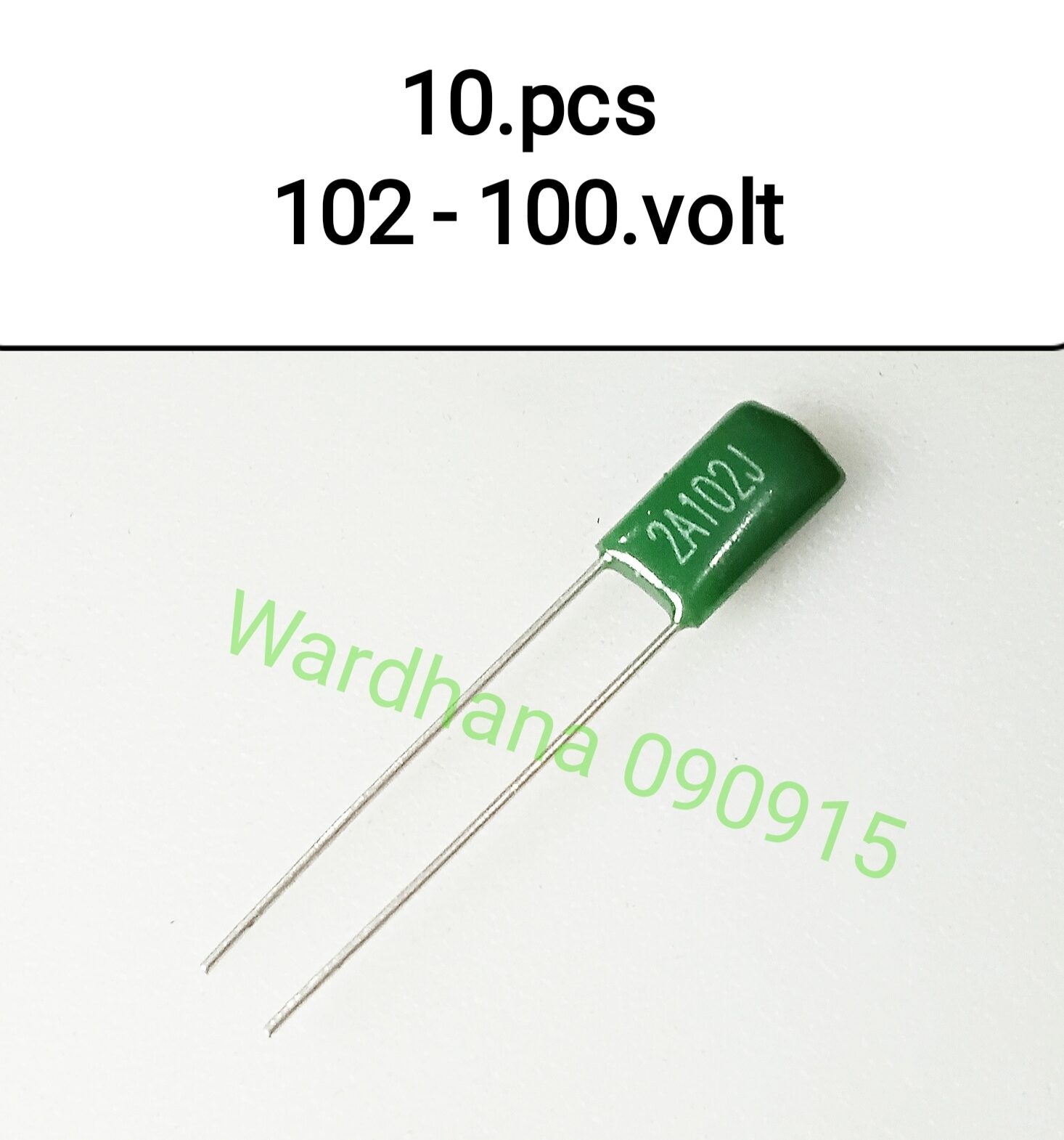 (10.pcs) Kapasitor Milar 102 100 volt Kapasitor Milar 1nf | Lazada ...