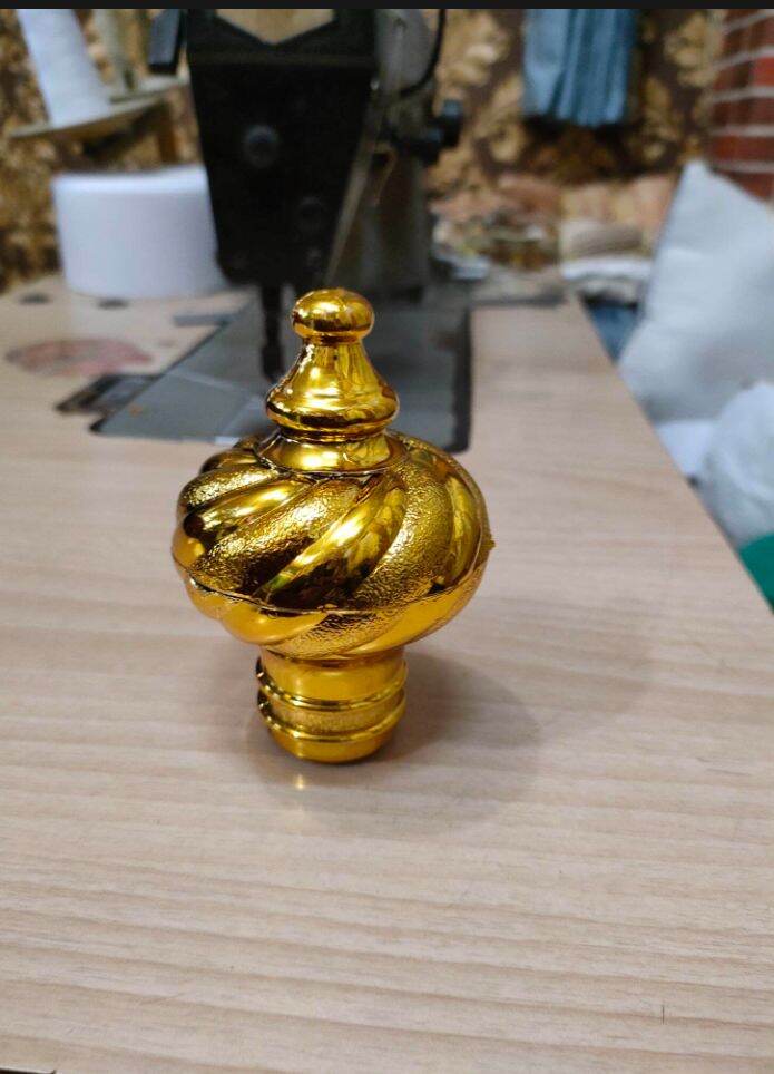 tutup ujung besi Viva gordein cap gordein bulat warna gold hitam cilver ...