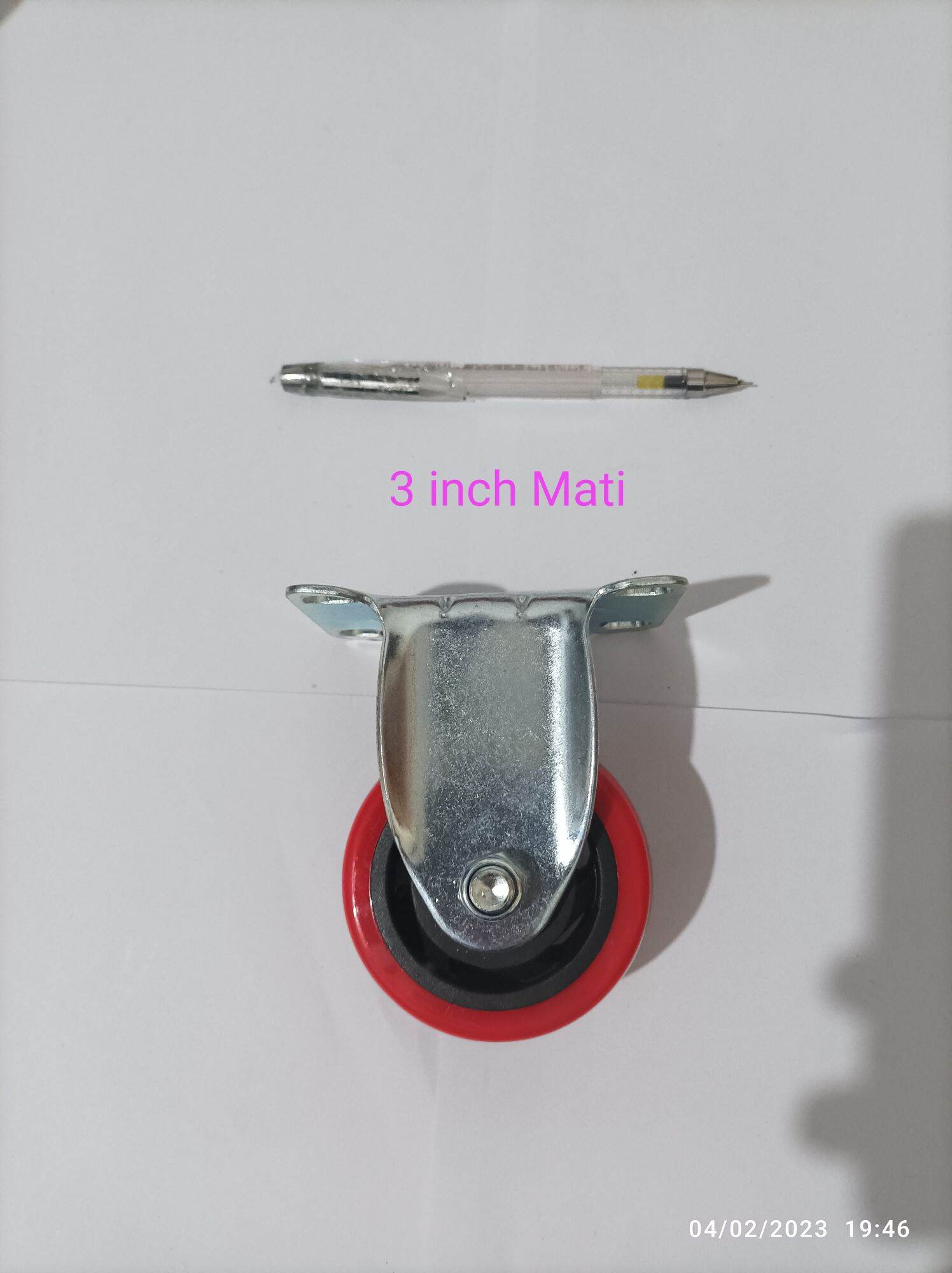 Roda PU Trolly 3 inch Heavy Duty / Roda Etalase Taiwan | Lazada Indonesia