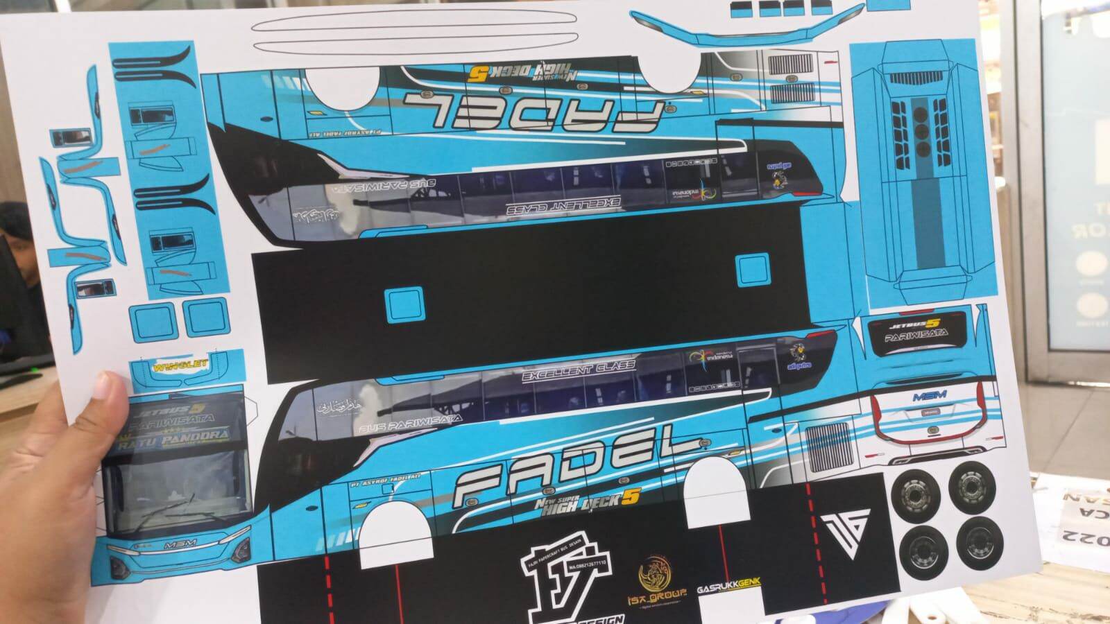 STIKER BUS BASURI MINIATUR BUS | Lazada Indonesia