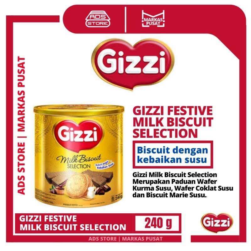GIZZI kaleng biskuit selection 240 gr | Lazada Indonesia