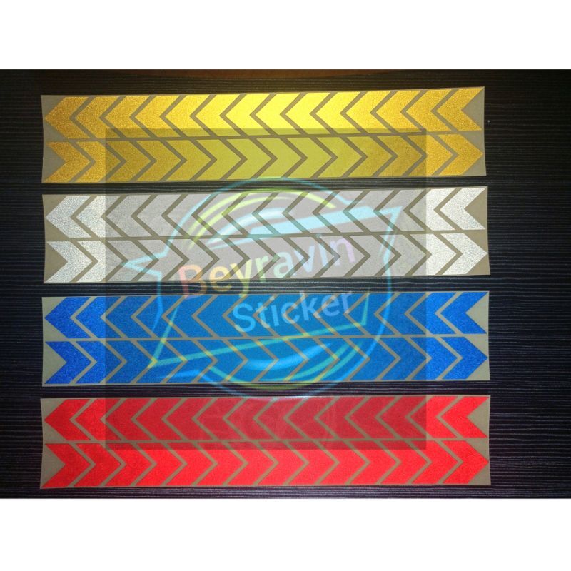 STICKER PANAH GARIS POLISI LINE FOSFOR BOX SHAD GIVI KAPPA KMI DIDE BOX ...