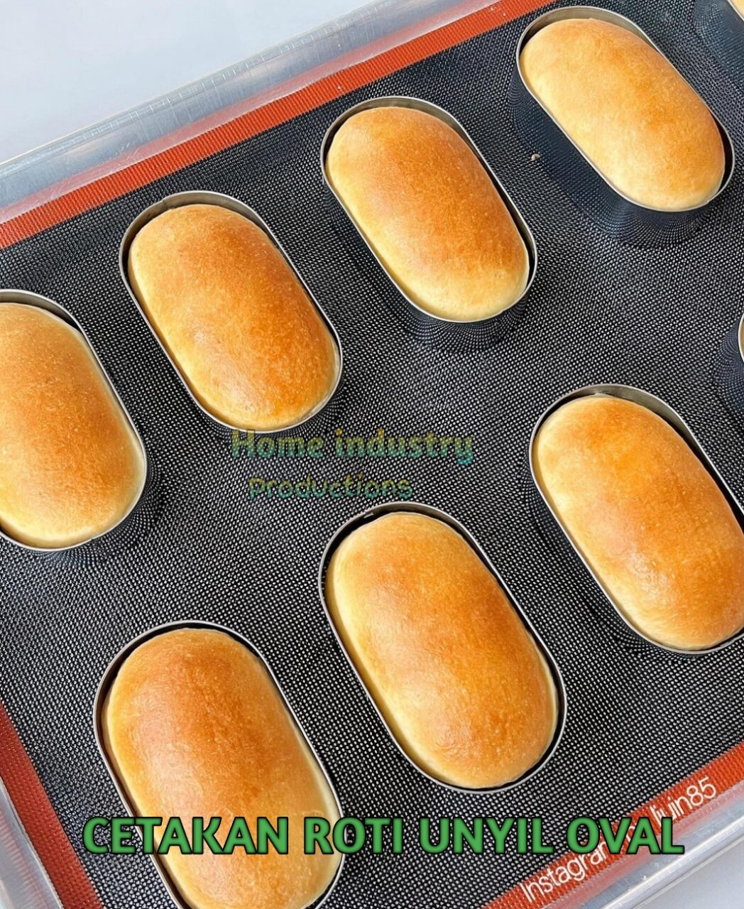Cetakan roti unyil bentuk oval isi 12 pcs bahan stainless tebal 04 ...