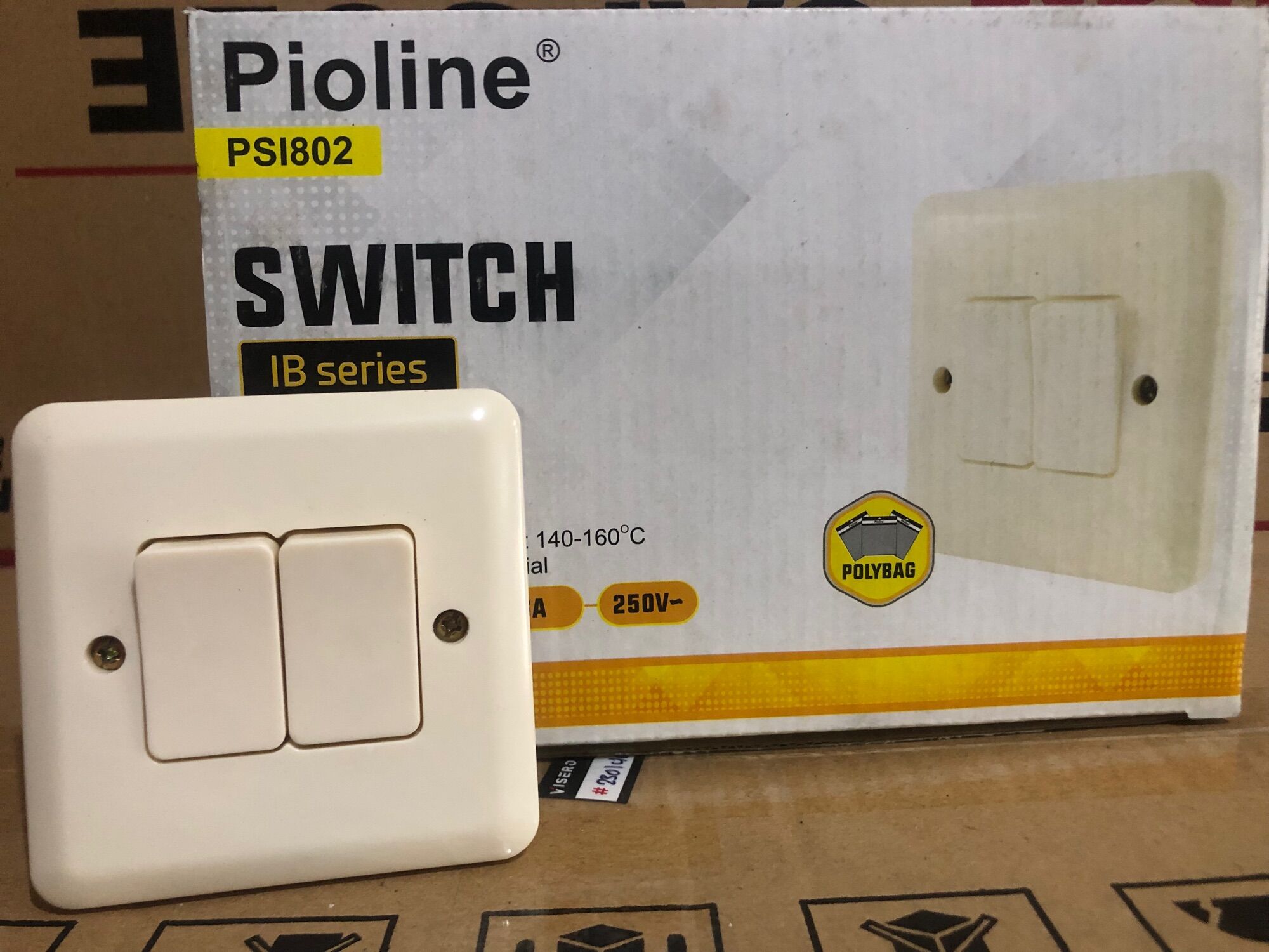 (PAKET ISI 12 PCS) Saklar Seri / Saklar Ganda IB inbow Merk PIOLINE SNI ...