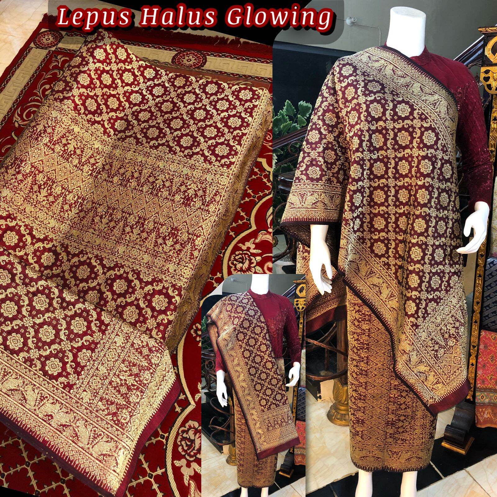 TERLARIS BENANG KRISTAL NO.1 SONGKET LEPUS HALUS CETAR COCOK UNTUK PENGANTIN | Lazada Indonesia