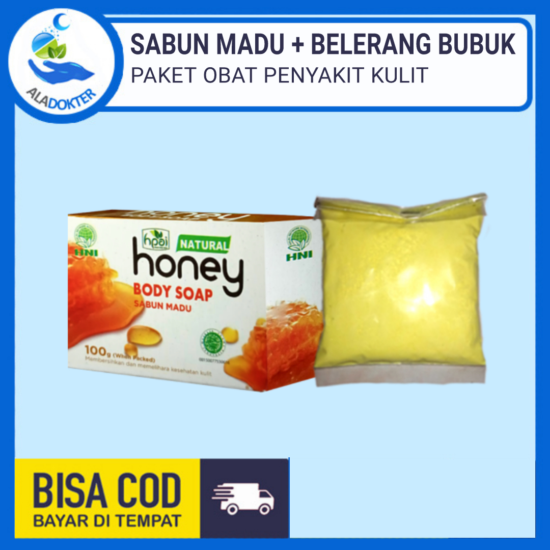 Paket Sabun Madu Transparan + Belerang Asli Obat Gatal Budug Anti Jamur ...