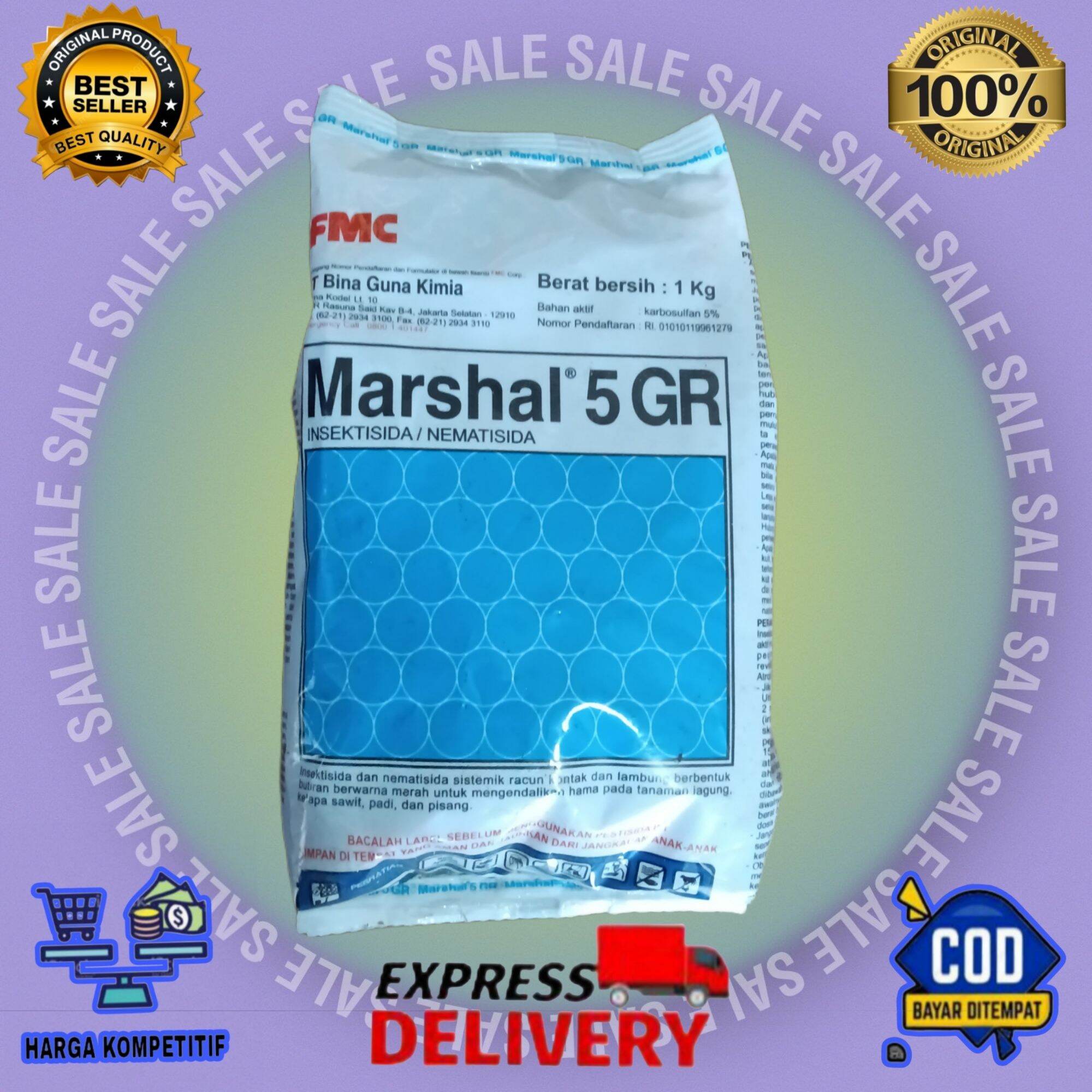 Insektisida Kontak Marshal 5 GR Kemasan 1 kg | Lazada Indonesia