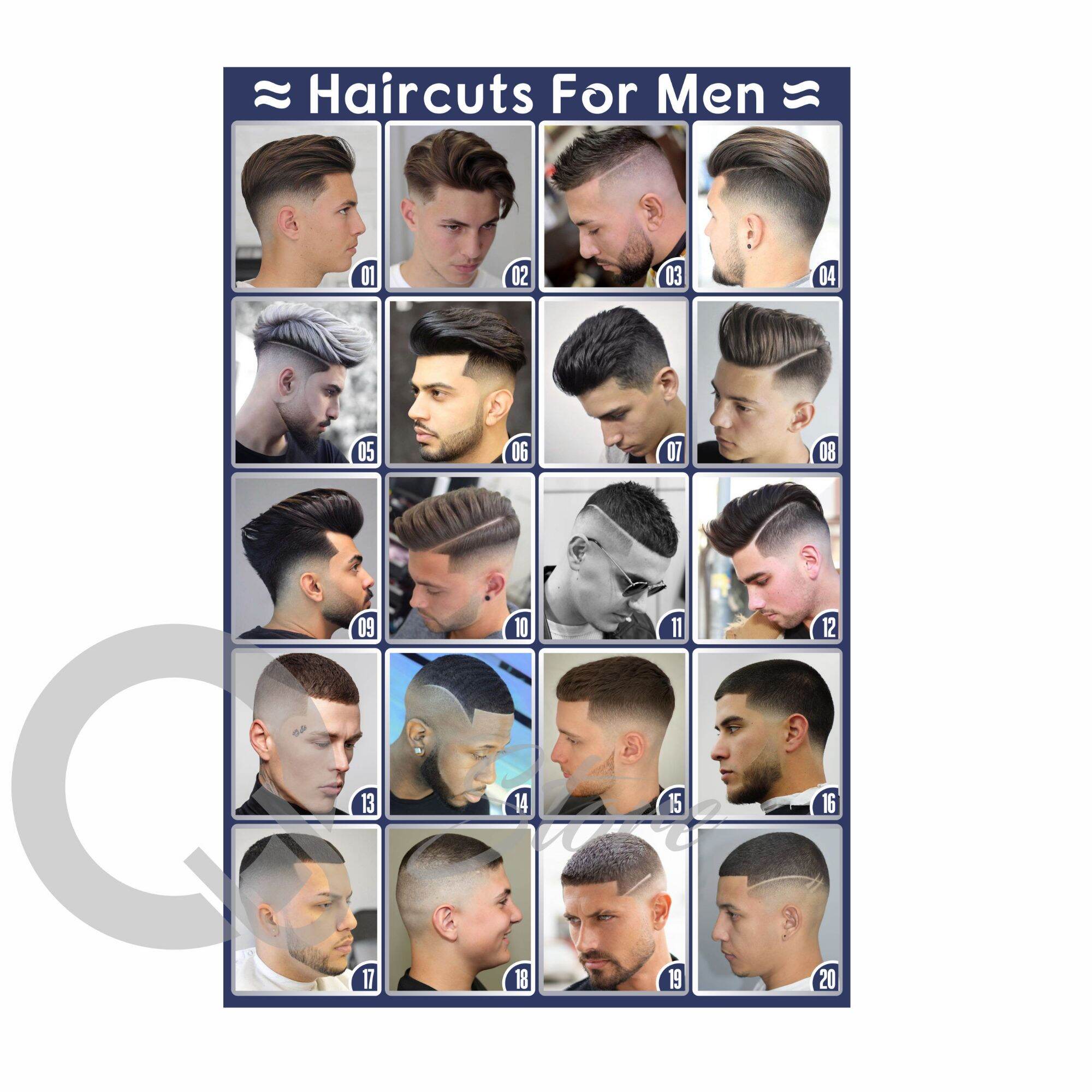 Poster Model Rambut Pangkas/ Barbershop | Lazada Indonesia