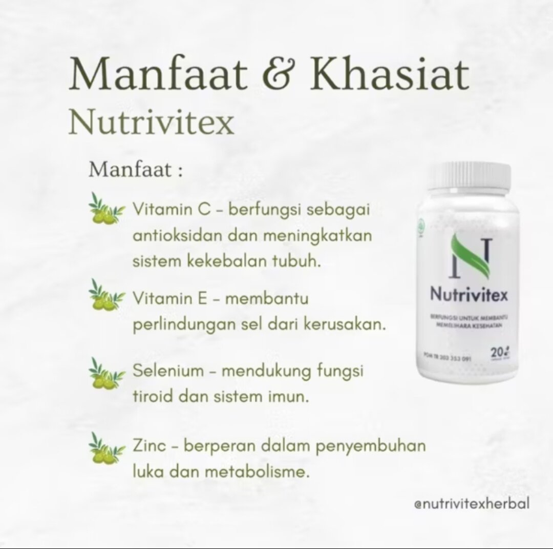 PROGIZI Nutrivitex Herbal Parasit dan Memelihara Daya Tahan Tubuh ...