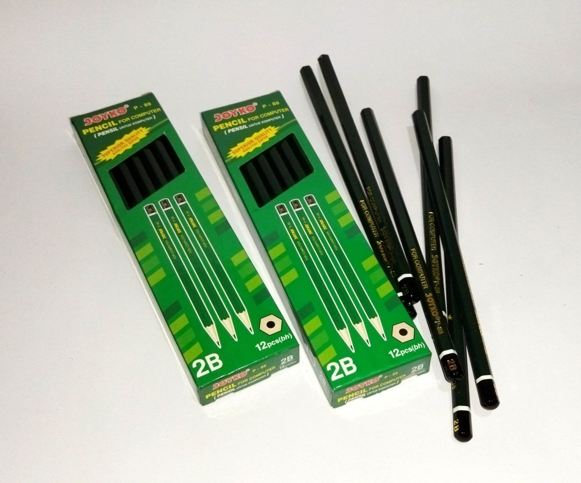 (12 buah) Pensil 2B Joyko P-88 / Pensil Tulis 2B Joyko P-88 | Lazada ...
