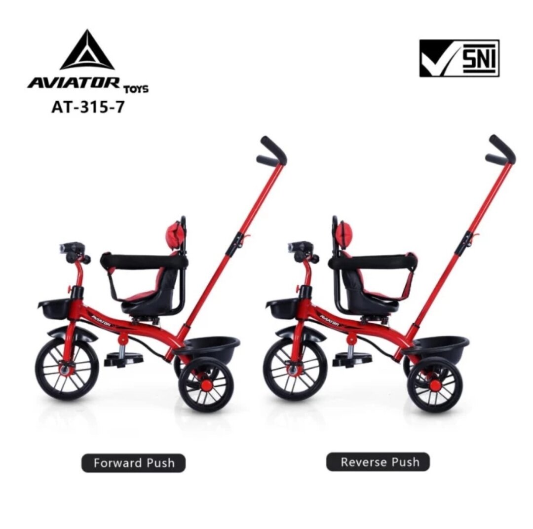 Stroller Sepeda Anak Roda Tiga Aviator AT-315-7 Tricycle AT315-7 AT 315 ...