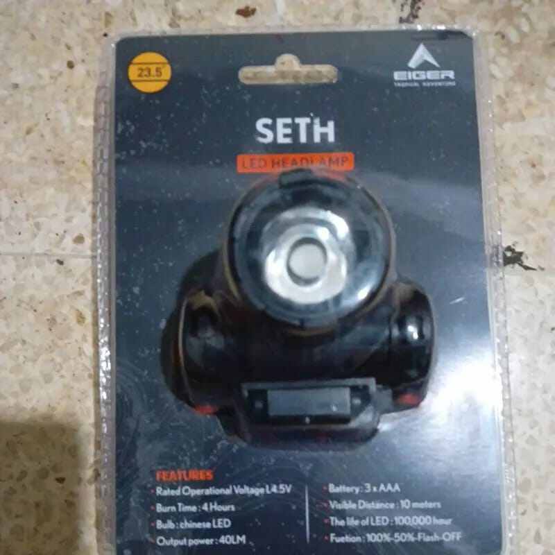 EIGER HEADLAMP ORIGINAL SETH HEADLAMP | Lazada Indonesia