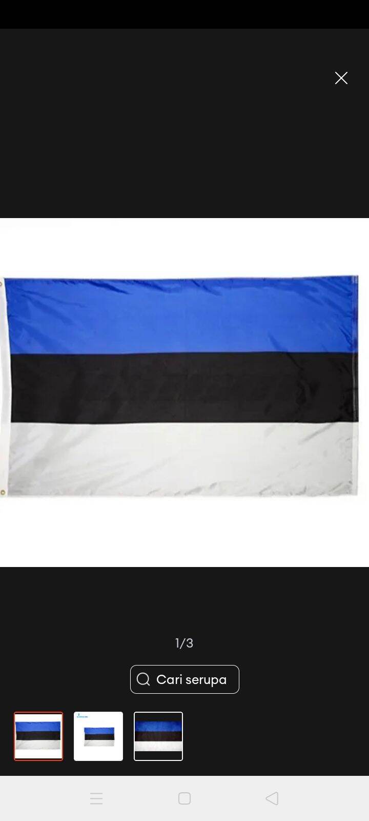 BENDERA BIRU HITAM PUTIH | Lazada Indonesia