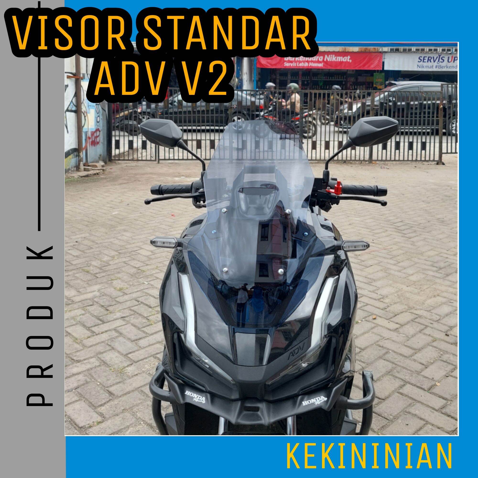 Visor Windshield ADV 150 ADV 160 53CM Model Standar Lubang Tengah ...