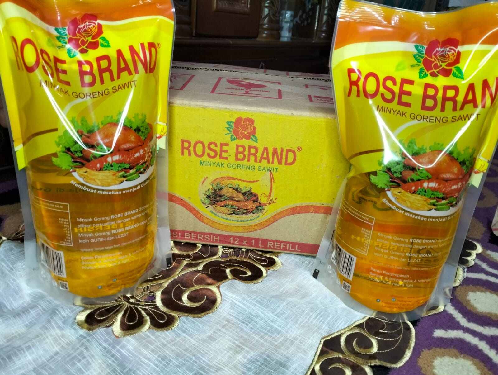 MINYAK GORENG ROSEBRAND 1 DUS ukuran 1L isi 12pcs Alami | Lazada Indonesia