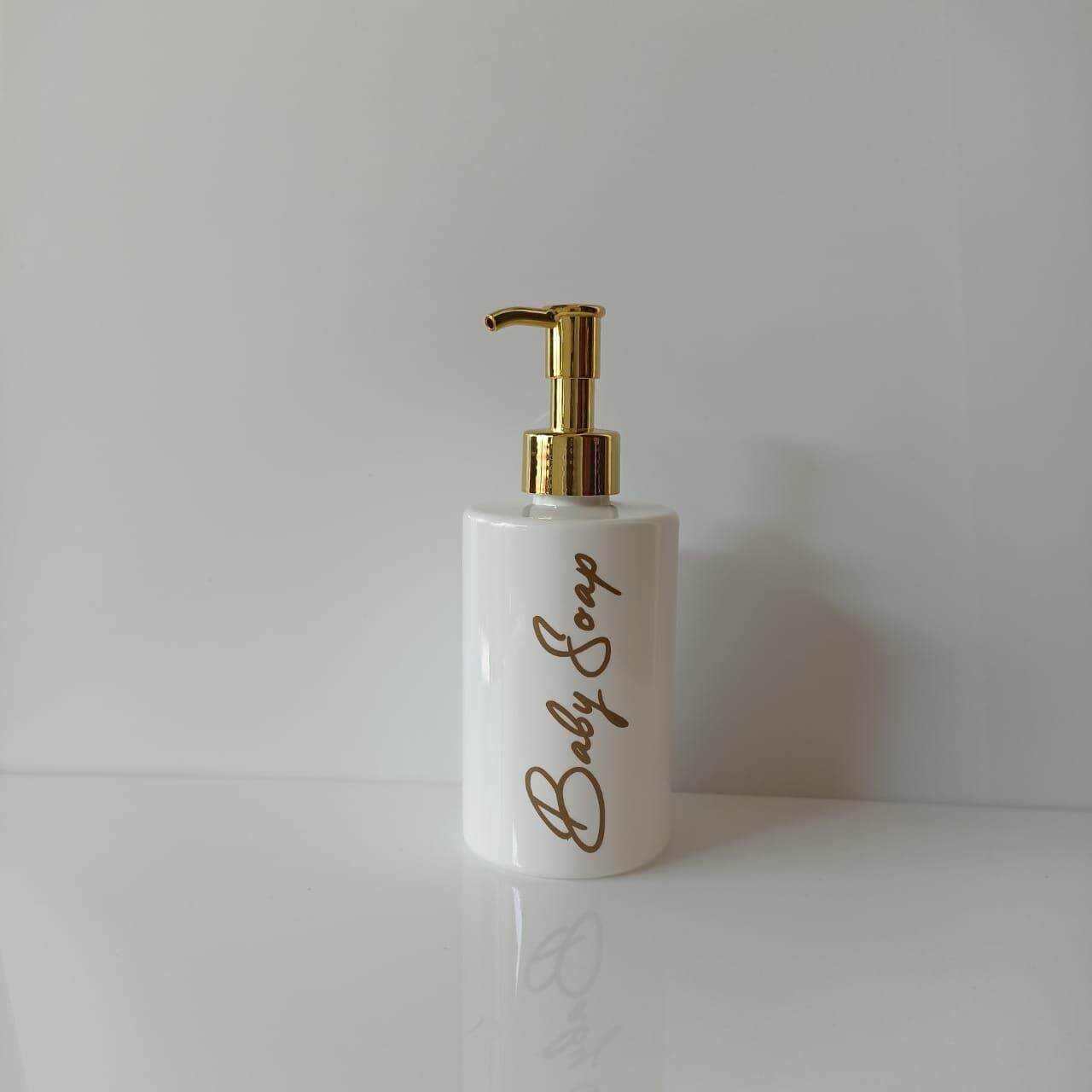 Botol Refil Sabun cair Pump 250 ml Putih Pump Luxury Gold Free sticker ...